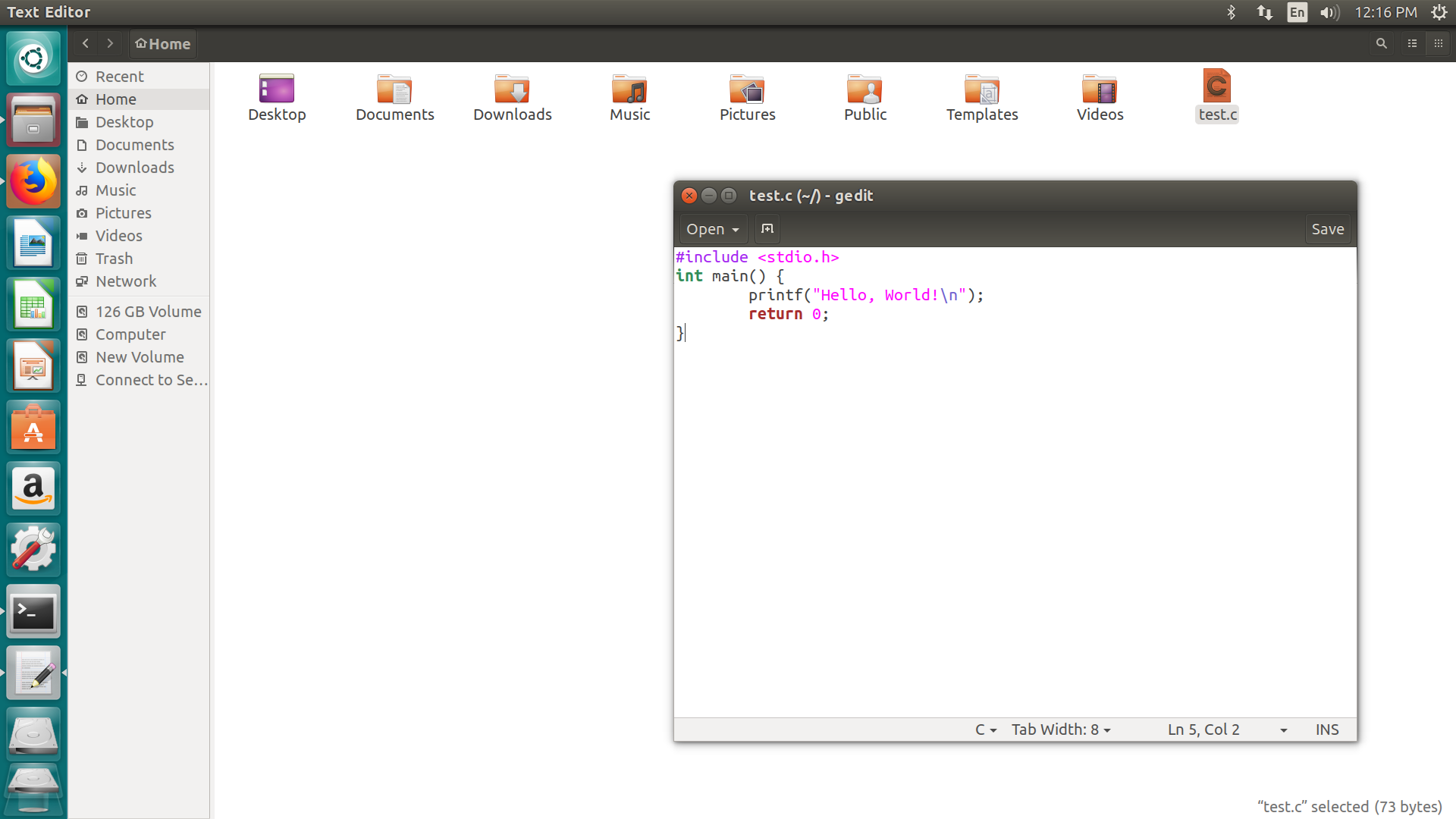 How To Write C Or C programs On Ubuntu Linux